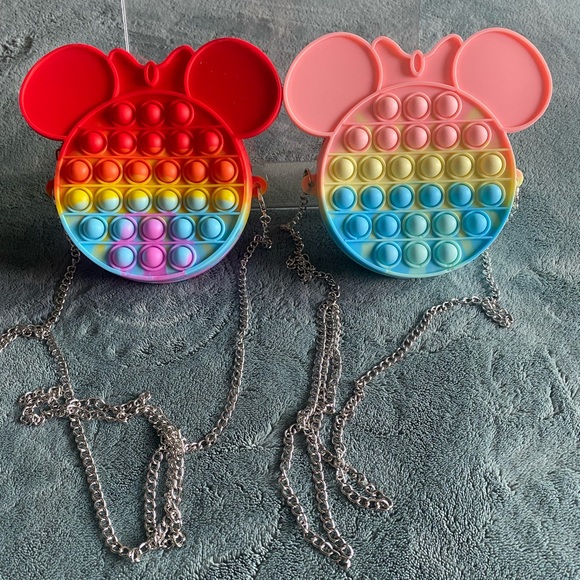 Toys | Minnie Mouse Inspired Fidget Bubble Pop Toy Purse | Poshmark